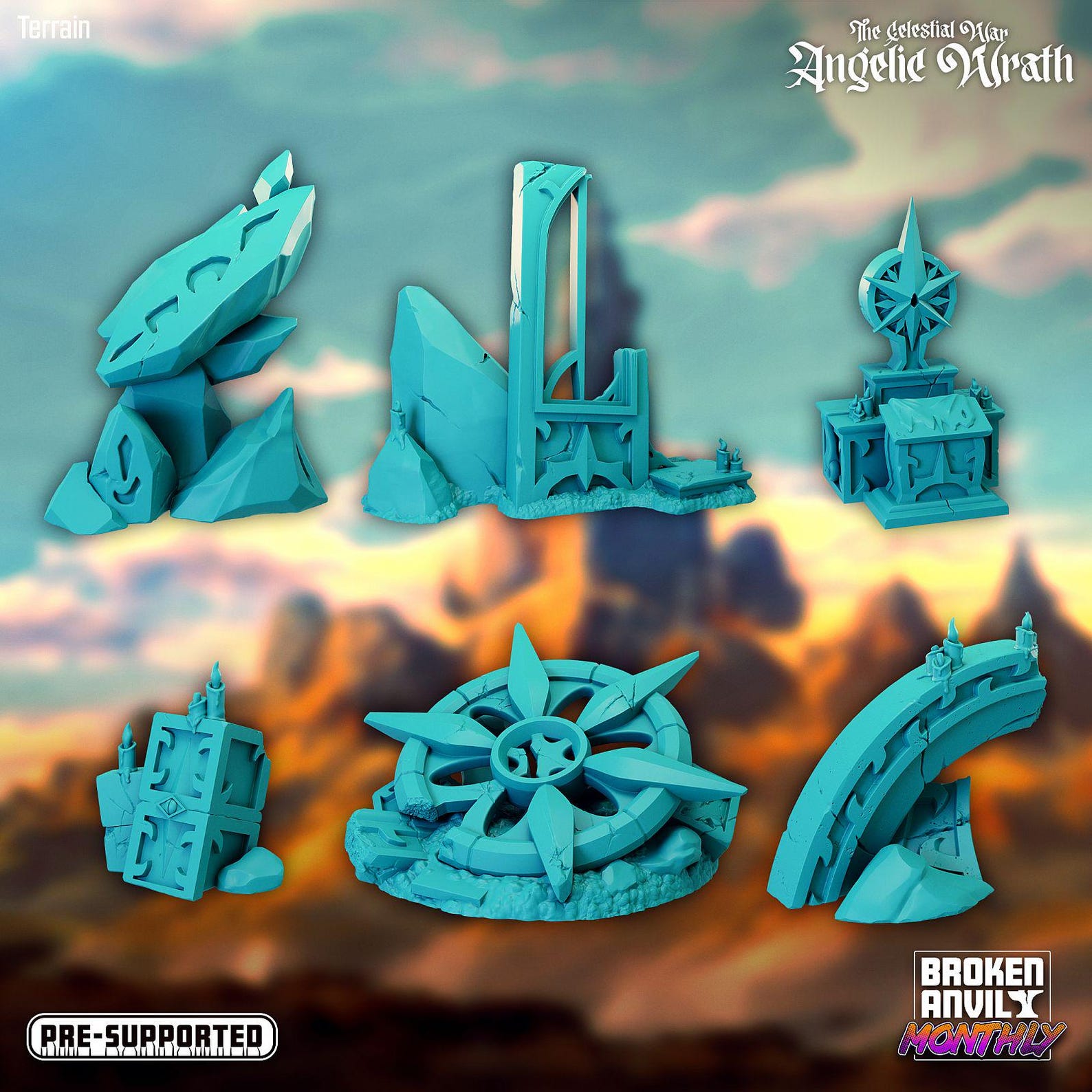 Celestial War Angelic Wrath STL Bundle - Pre-supported and Unsupported ...
