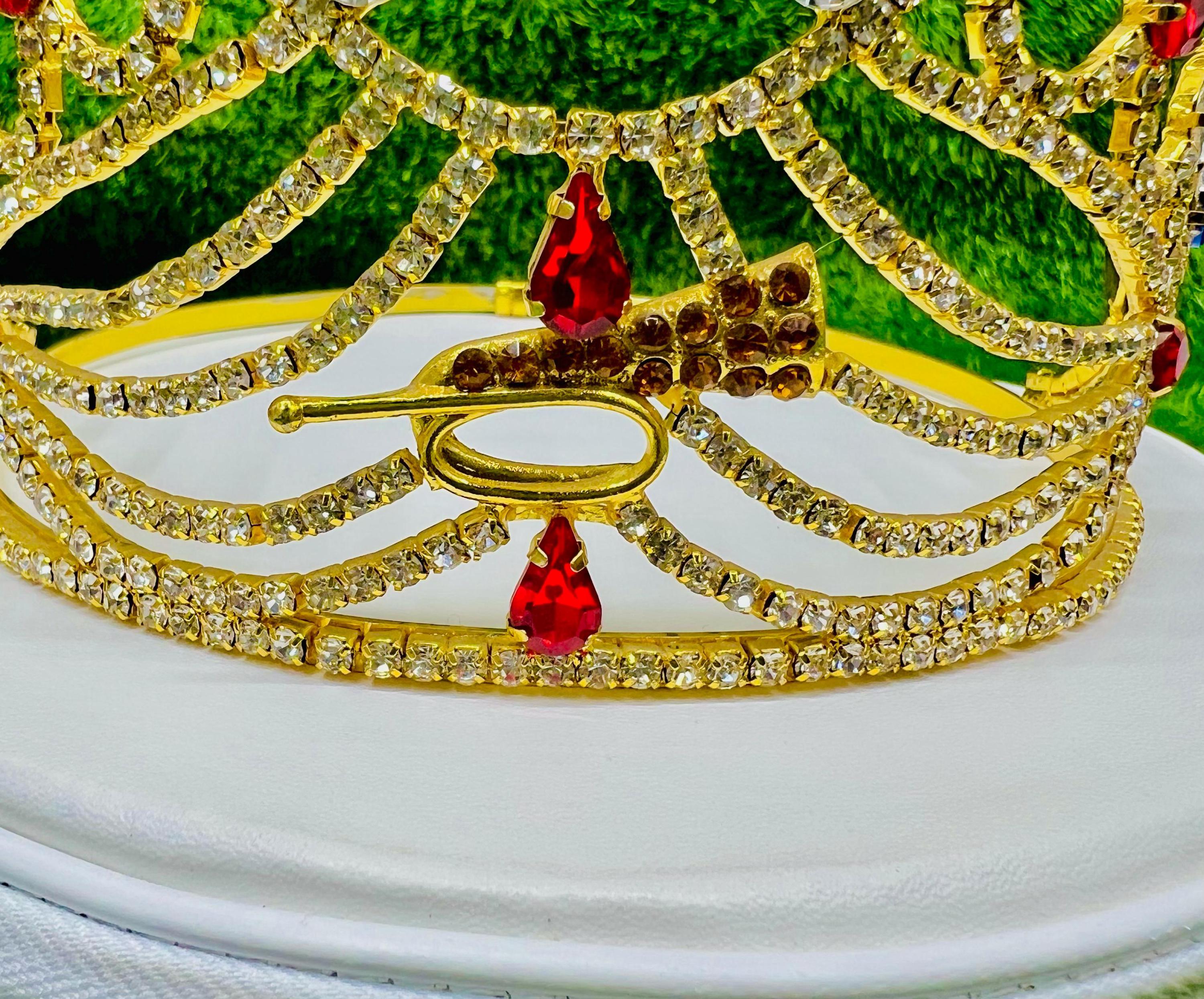 Masonic HOJ Crown, Heroines of Jericho Crown in Gold Tone Adjustable ...