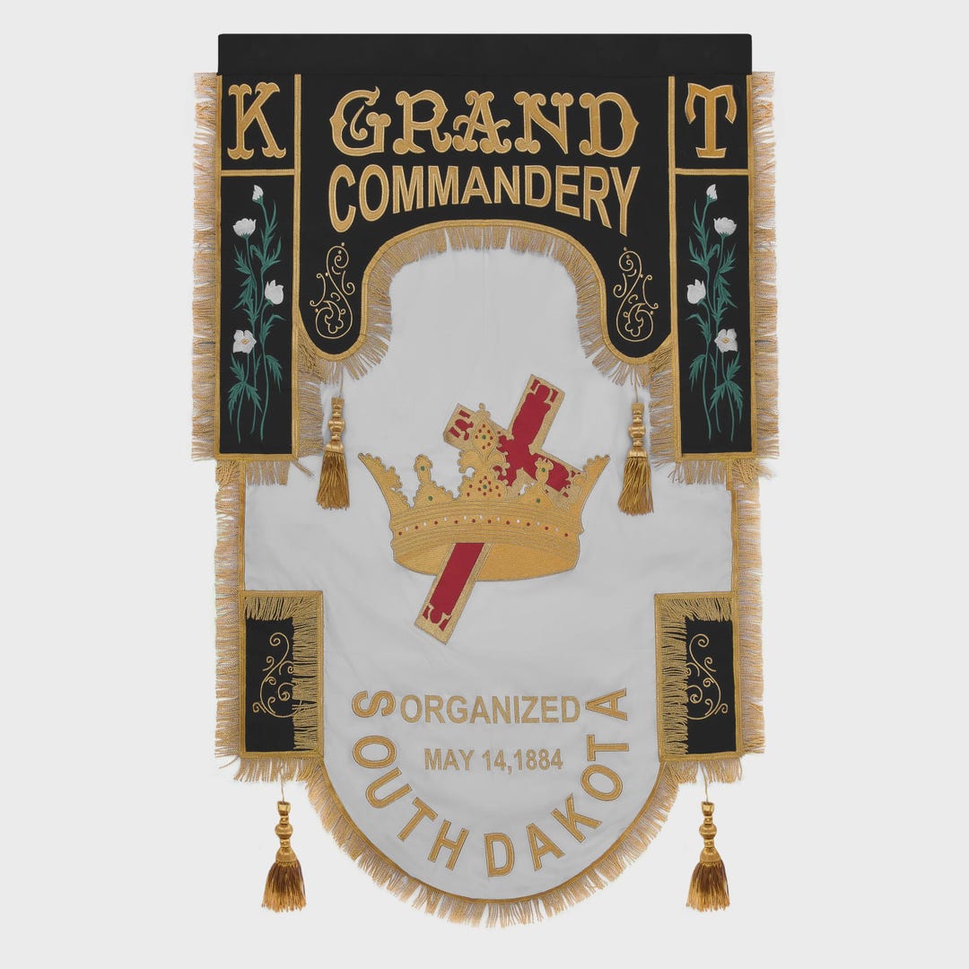 Lady Knights Templar Commandery Banner - Hand Embroidery - Etsy
