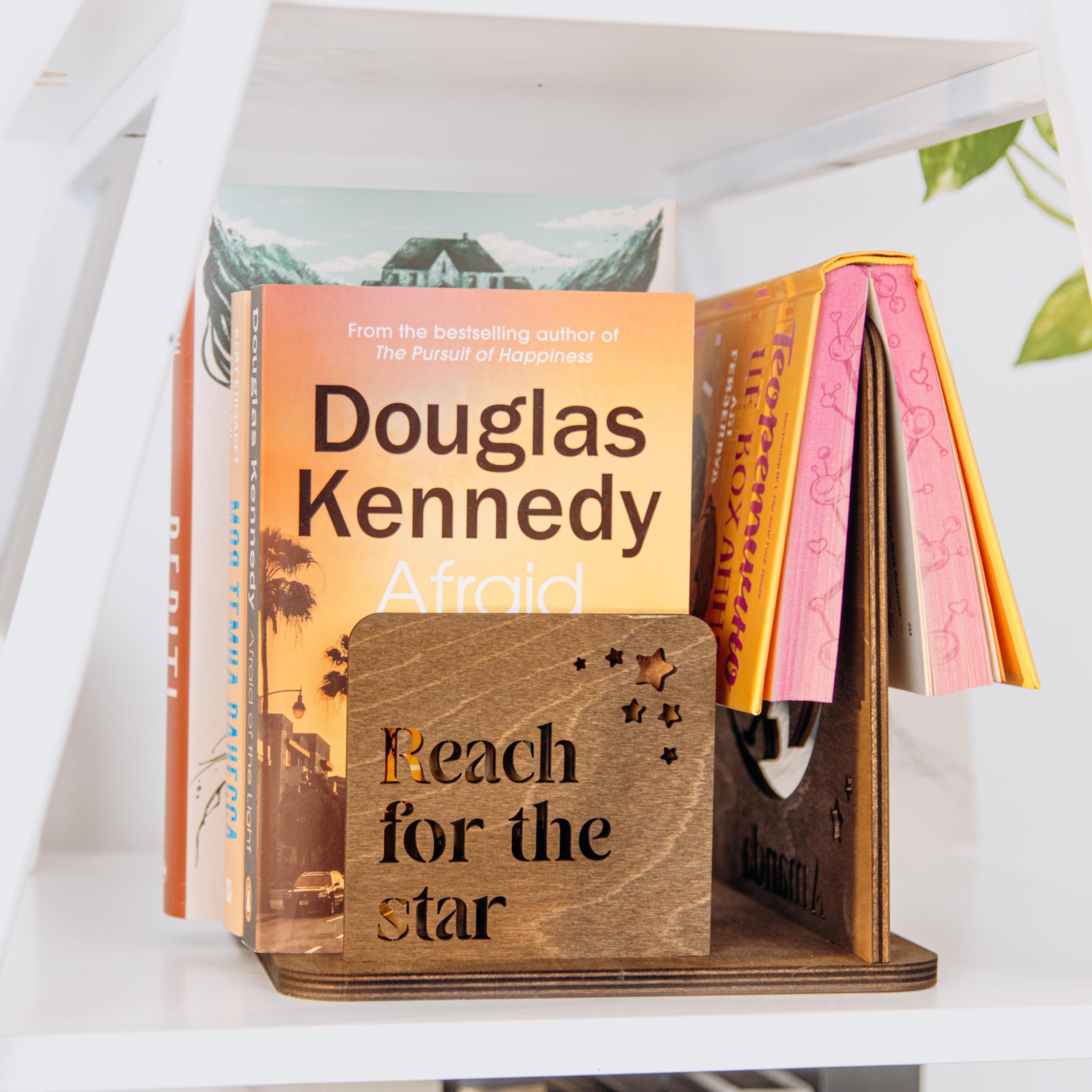Perforated Book Stand Holder With Name, Custom Book Nook, Unique Gift ...