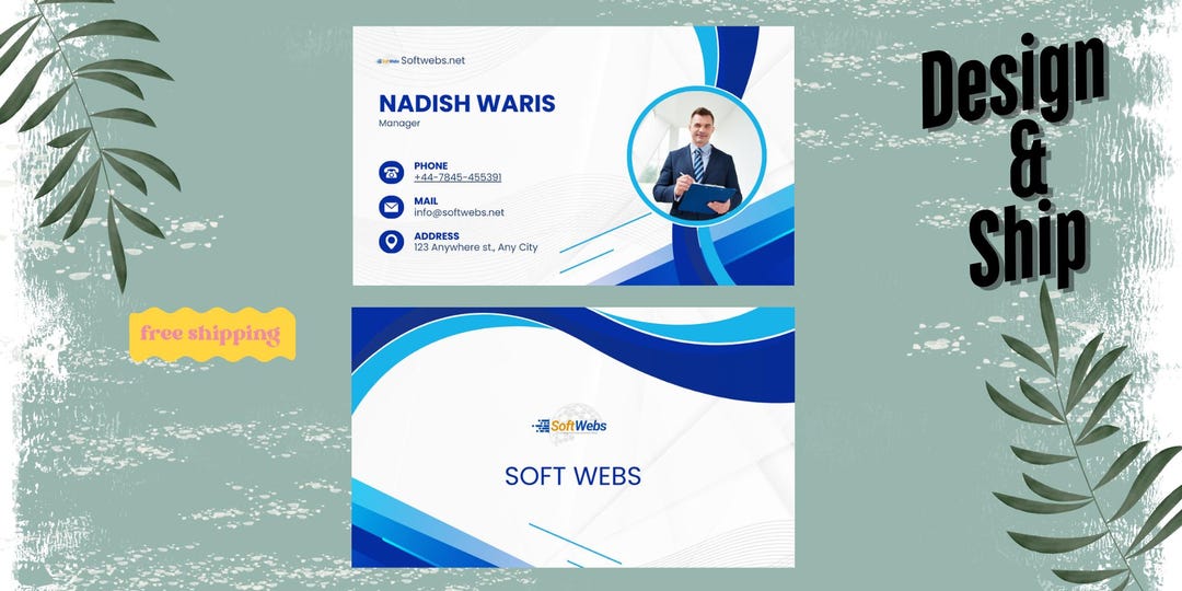 Custom Business Card Templates – Premium Quality, Editable Design, Bulk ...