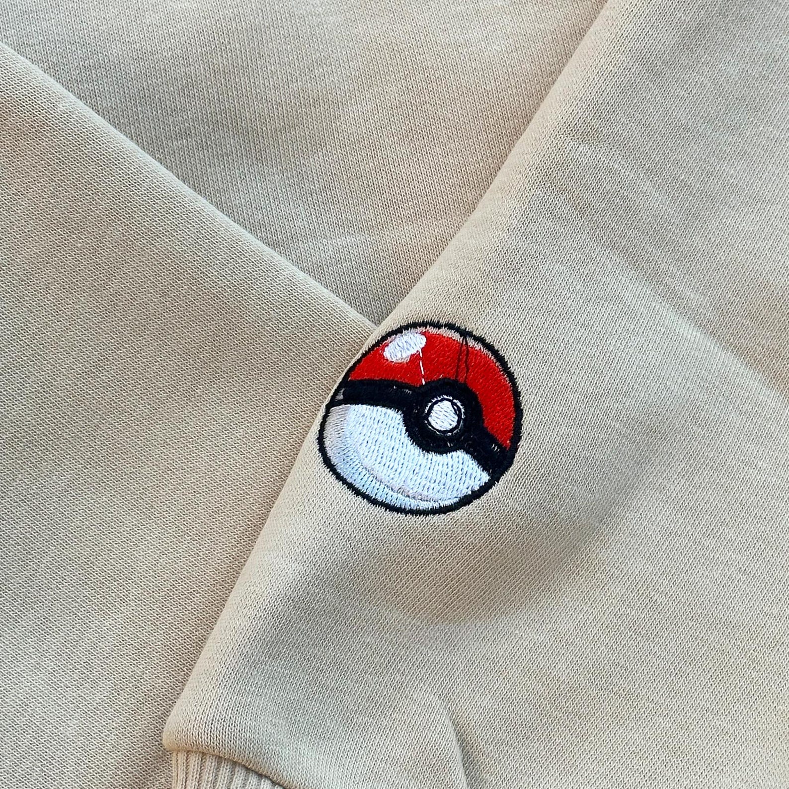 Anime Poke Character, Poke Arcanine Embroidered Sweatshirt, Embroidery ...