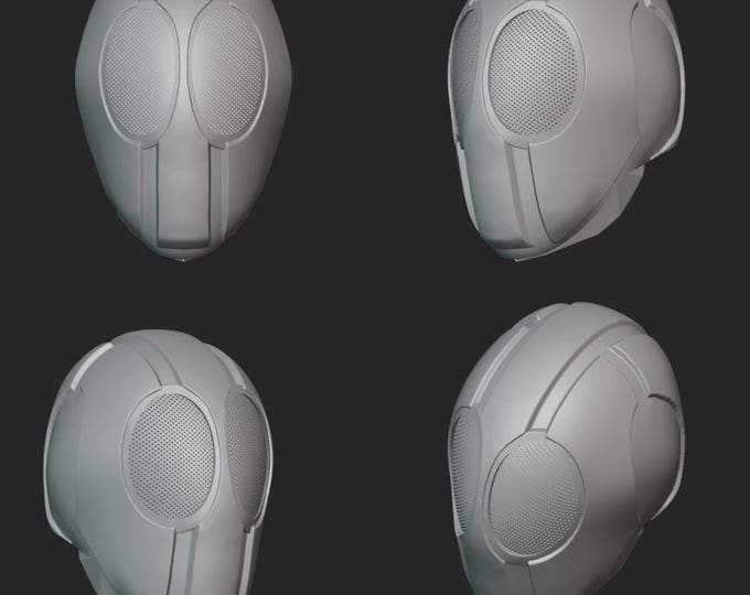 Buy Andrew Spidey Easy Faceshell Mask for Cosplay PDF Template - A4 ...
