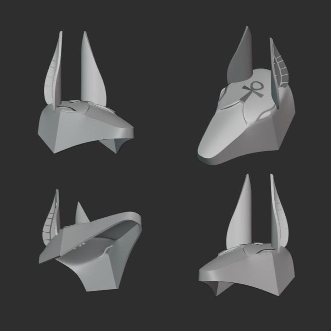 Anubis Mask/hat 3d Stl File | Anubis Mask/hat Digital File - Etsy