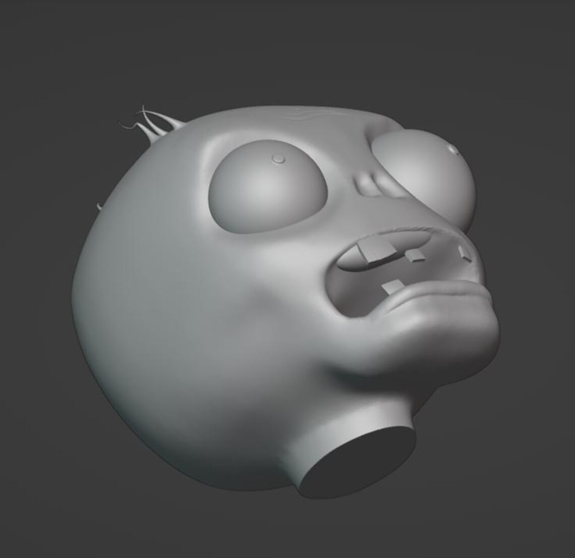 Pvz Zombie Mask 3d Stl File | Pvz Zombie Mask Digital File - Etsy