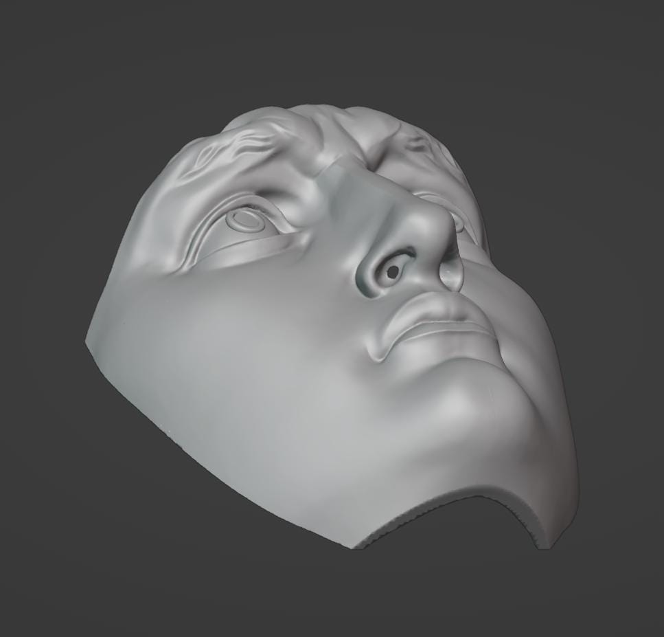 David Mask Stl File | David Mask Digital File - Etsy