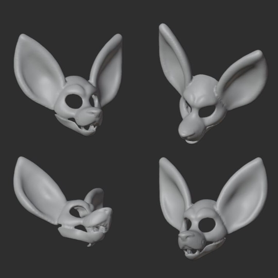Fennec Fox Mask 3d Stl File | Fennec Fox Mask Digital File - Etsy