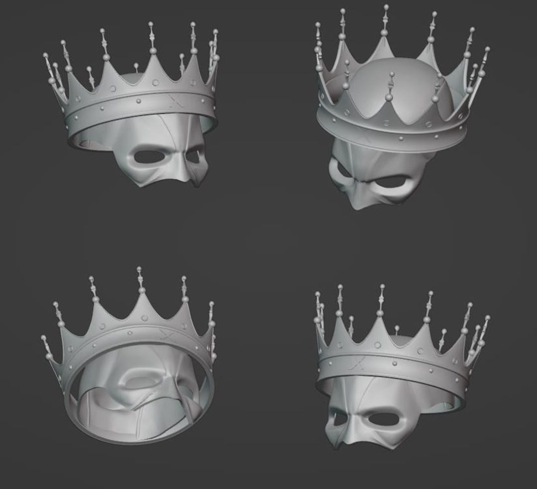 Royal Skull Mask 3d Stl File | Royal Skull Mask Digital File - Etsy