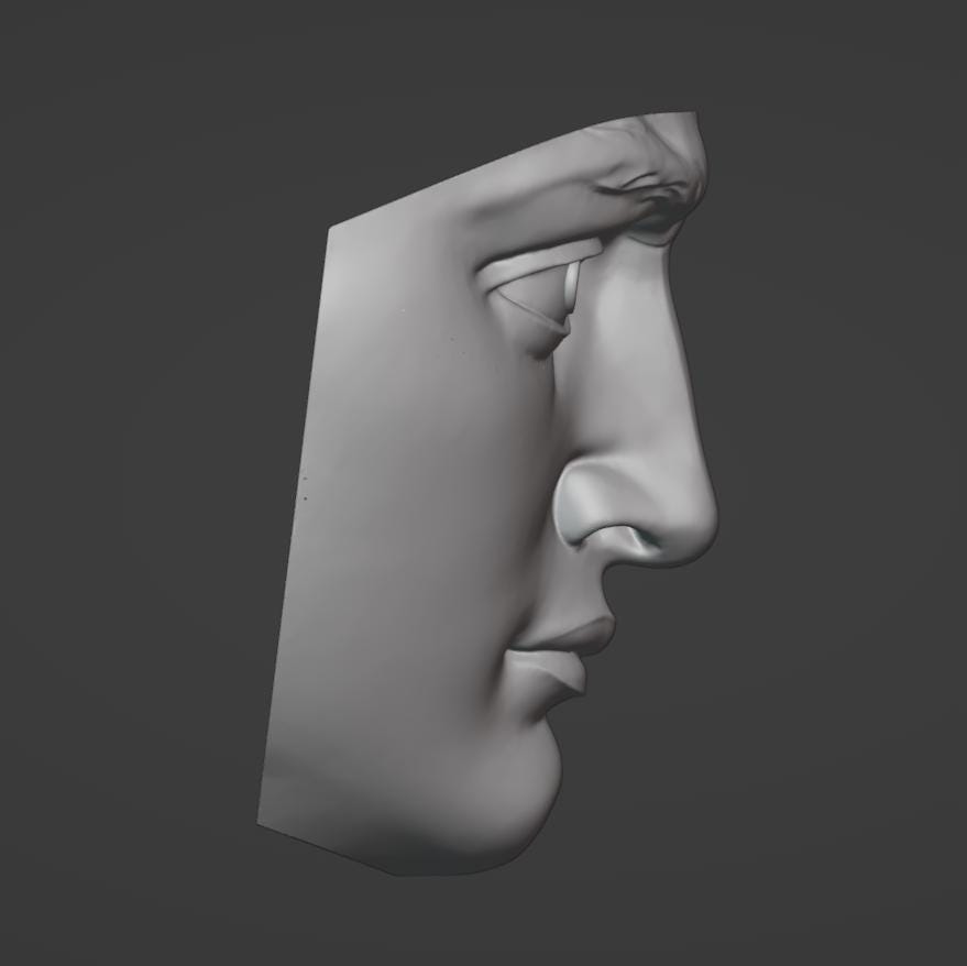 David Mask Stl File | David Mask Digital File - Etsy