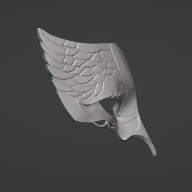 Crow Front Mask Stl File | Crow Front Mask Digital File - Etsy