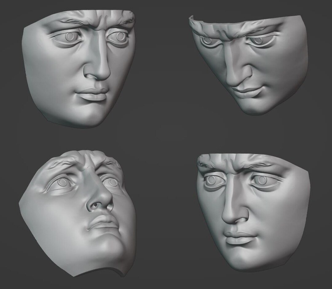 David Mask Stl File | David Mask Digital File - Etsy