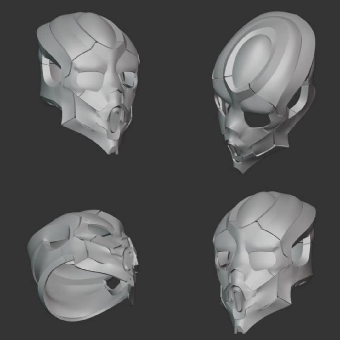 Cyborg Mask Stl File | Cyborg Mask Digital File - Etsy