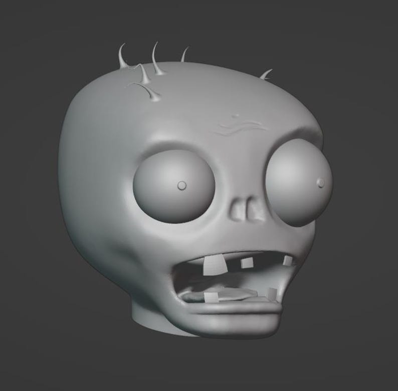 Pvz Zombie Mask 3d Stl File | Pvz Zombie Mask Digital File - Etsy