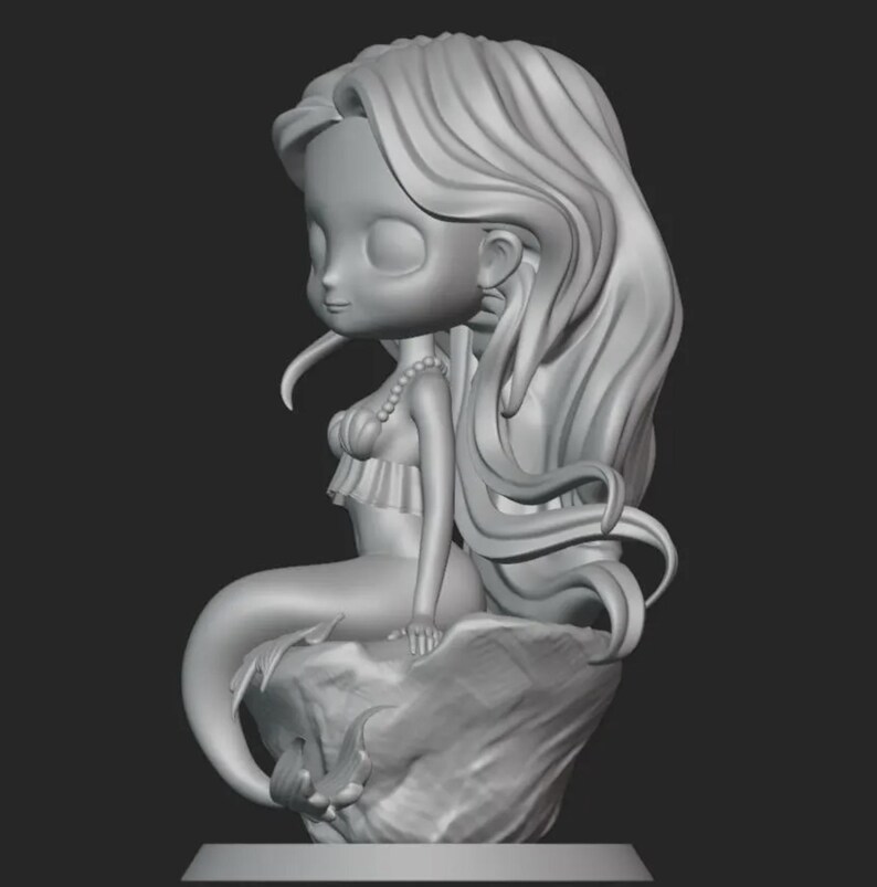 Mermaid 3d STL File | Mermaid Digital File - Etsy