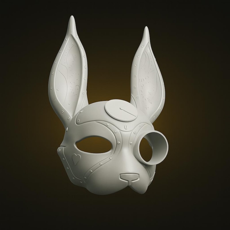 Rabbit Mask - Etsy
