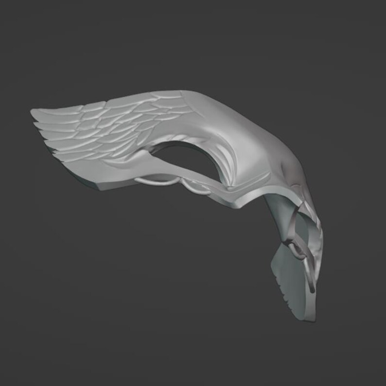 Crow Front Mask Stl File | Crow Front Mask Digital File - Etsy