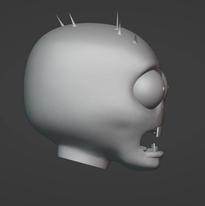 Pvz Zombie Mask 3d Stl File | Pvz Zombie Mask Digital File - Etsy