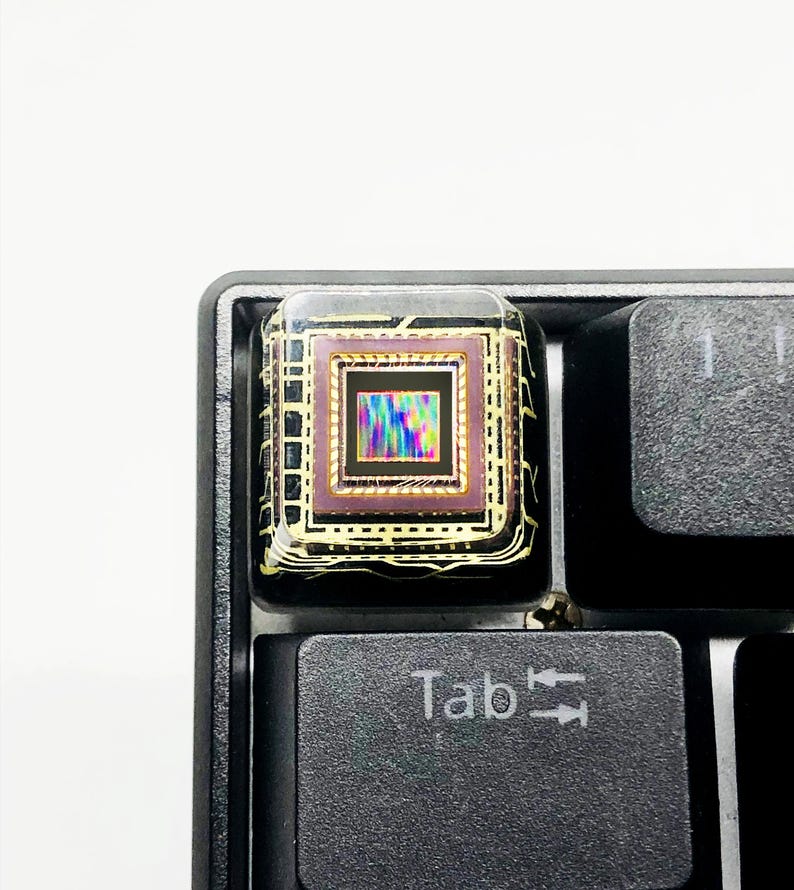 Handmade CMOS Chip Resin Keycap: Artisan R4 MX Keyboard - Etsy