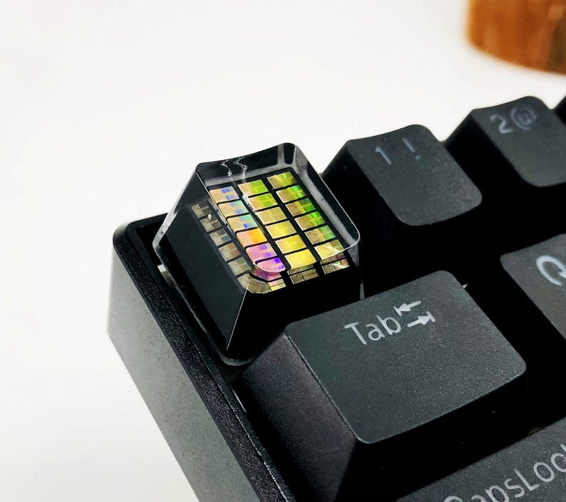 Handmade Computer CPU Chip Keycaps R4 Resin Keycap Backlit OEM Artisan ...
