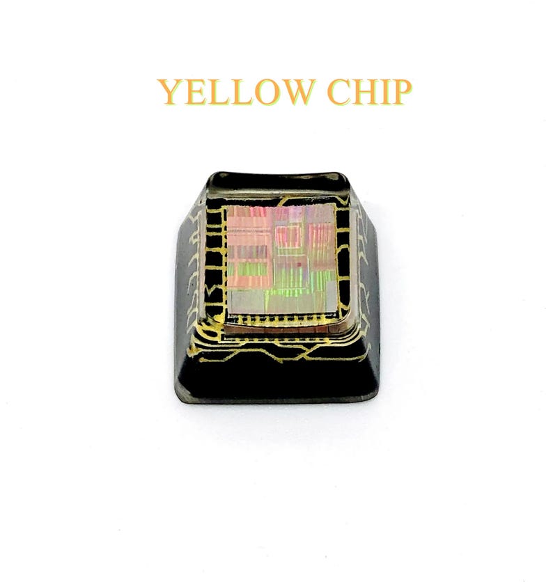 Handmade Computer Chip Resin Keycap: Backlit Artisan Keycap, MX ...