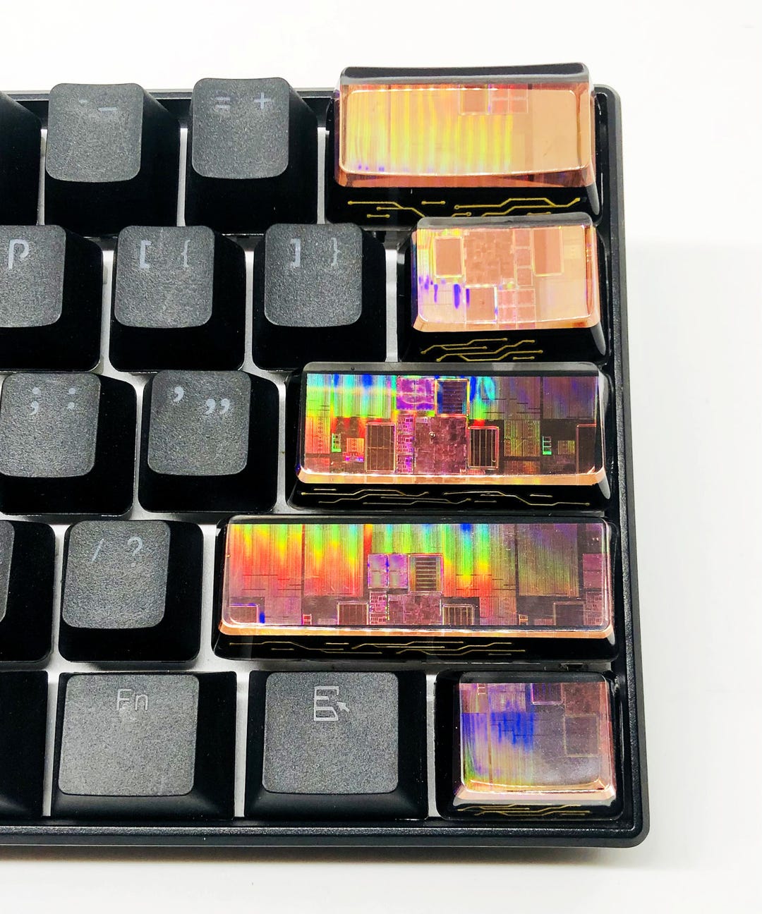 Handmade Computer Chip Keycaps Resin Keycap Enter Caps Tab Ctrl Shift ...