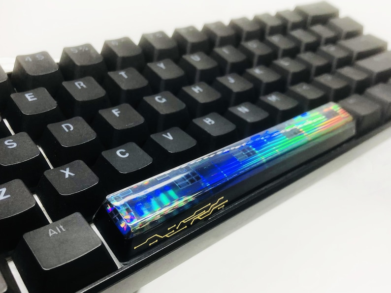 Computer Blue Chip Resin Spacebar Keycap: 6.25U Artisan OEM Keycap for ...