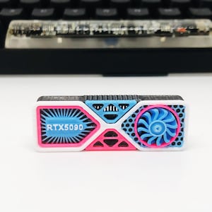 RTX 5090 Graphics Card Keycap 2.75U Right Shift GPU Artisan Keycaps ...