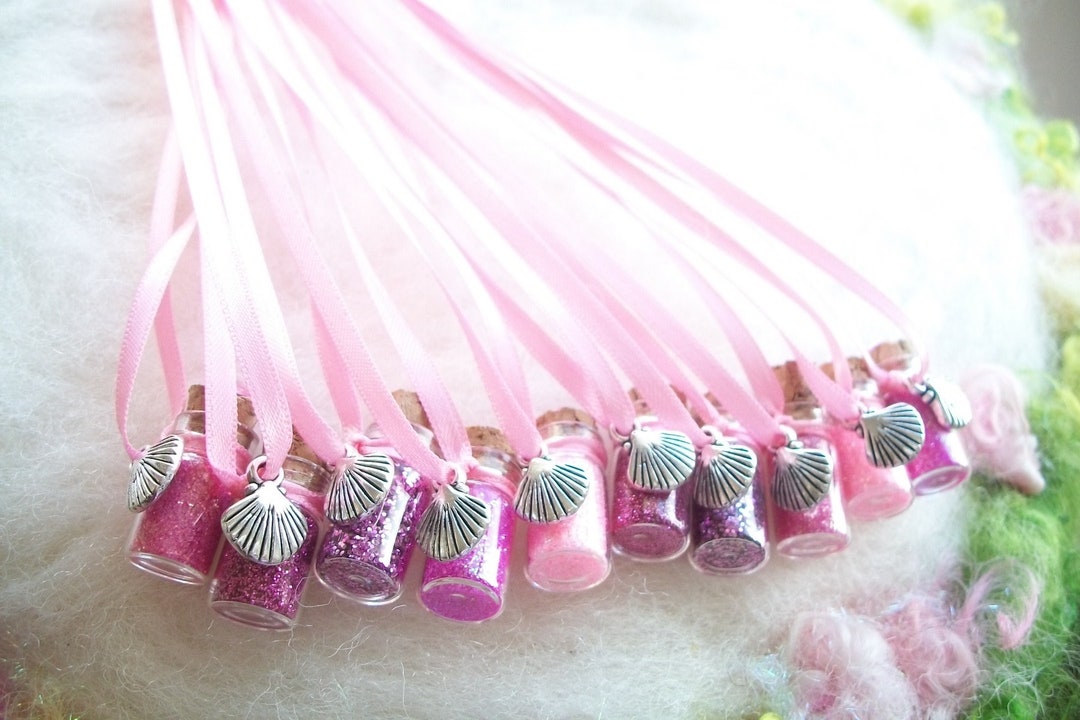 Pink Mermaid Party Favors Under Sand and Sea Shell Magical Mermaid Luau ...