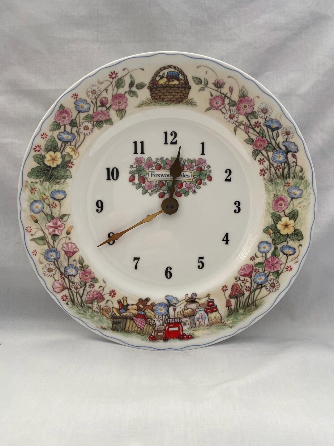 Wedgewood 1990 Vintage Foxwood Tales Children's Clock - Etsy