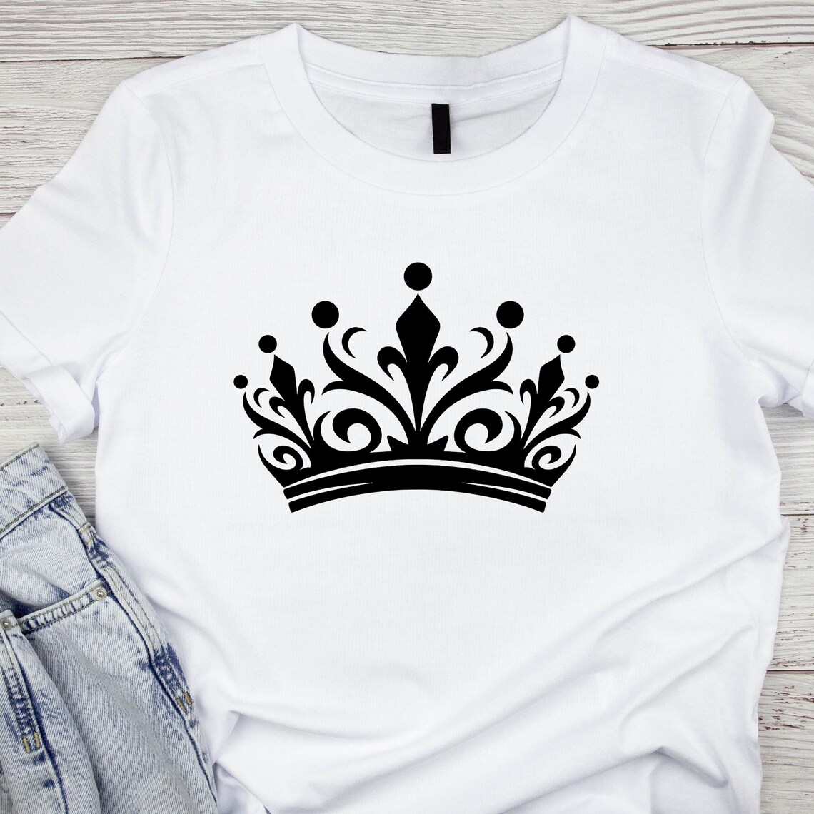 Royal Crown SVG Bundle: King, Queen, Princess Tiara (digital Download ...