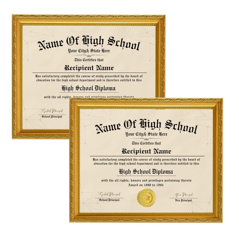 Editable High School Diploma Template: Homeschool Replica, Canva ...