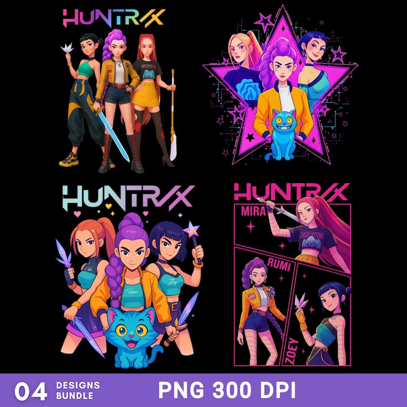 Huntrix Png - Etsy