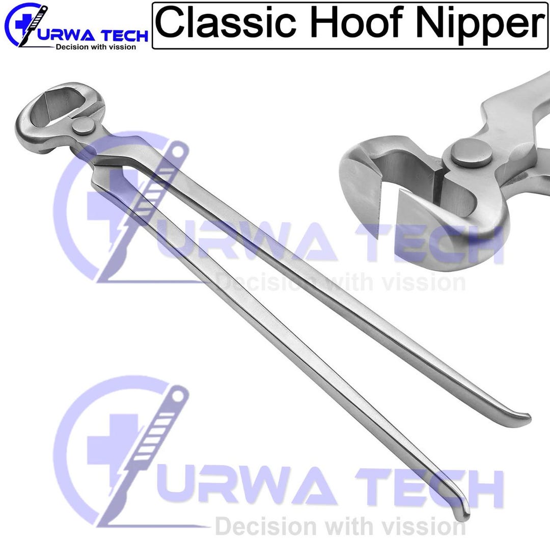 Hoof Nipper 15" Vanadium Stainless Steel Farrier Tools Dull Finish Drop ...