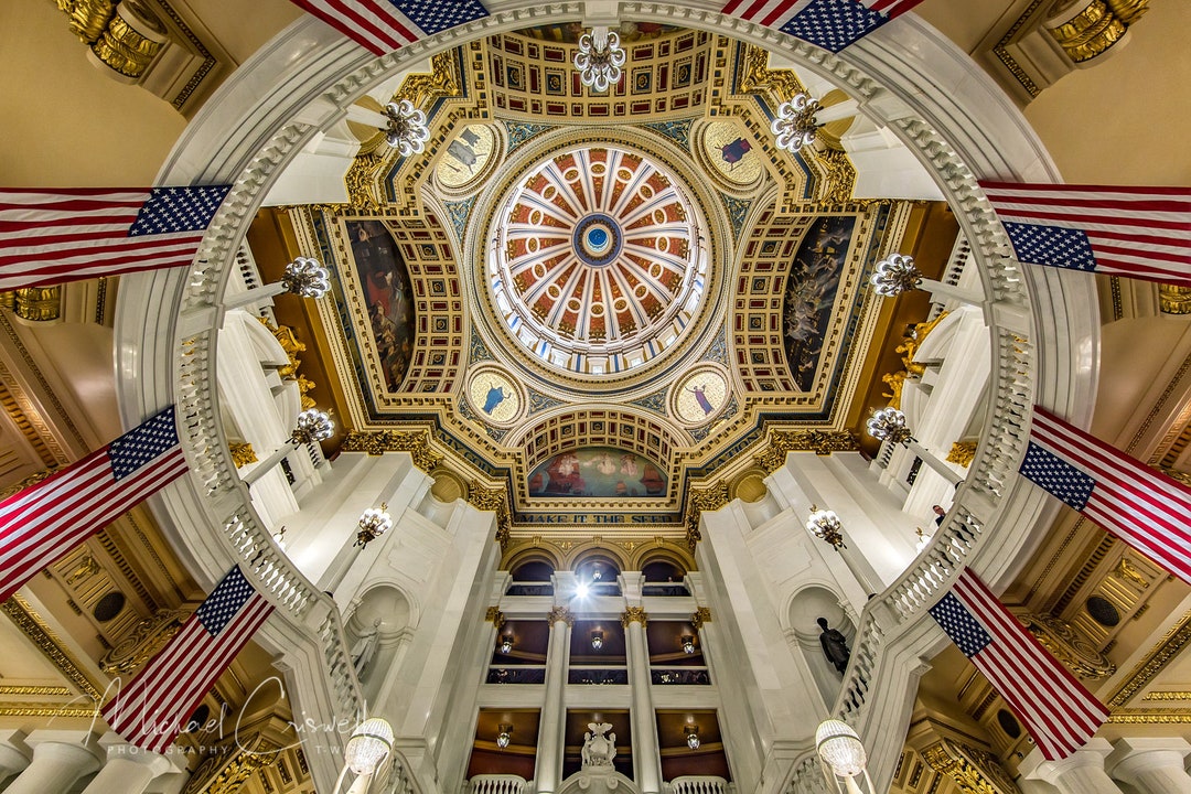 Pennsylvania State Capitol "pa Capitol Rotunda" Fine Art Photographic ...