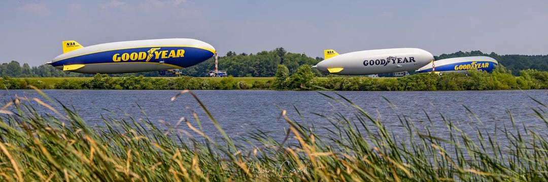 Goodyear Blimp 100th Anniversary "goodyear 100th" Panoramic Print - Etsy