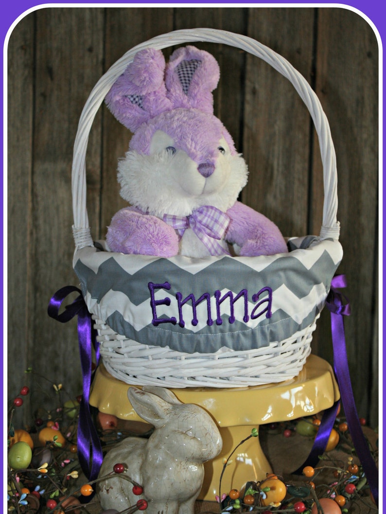 White Easter Basket Easter Basket Custom Easter Basket - Etsy