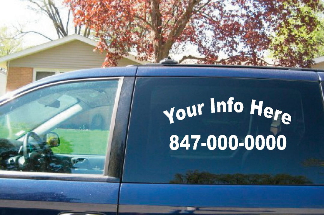 Truck Lettering Vinyl Decals, Custom Business \car Graphics for Side ...