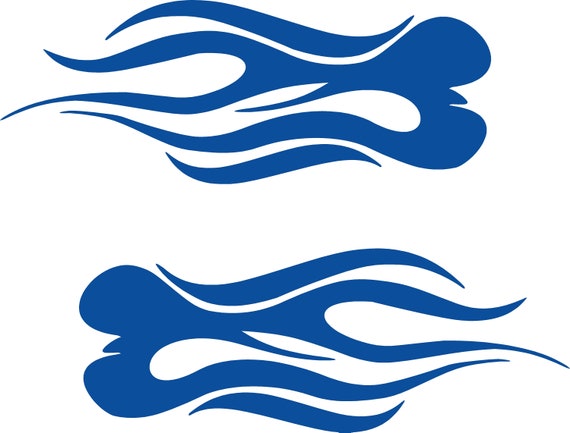 Vinyl Flames Decals Car Truck RV Golf Cart Stickers Vehicle - Etsy