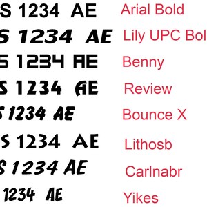 3 Boat Hull Registration Numbers Decals Jet Ski Sea Doo PWC Vinyl Pair ...