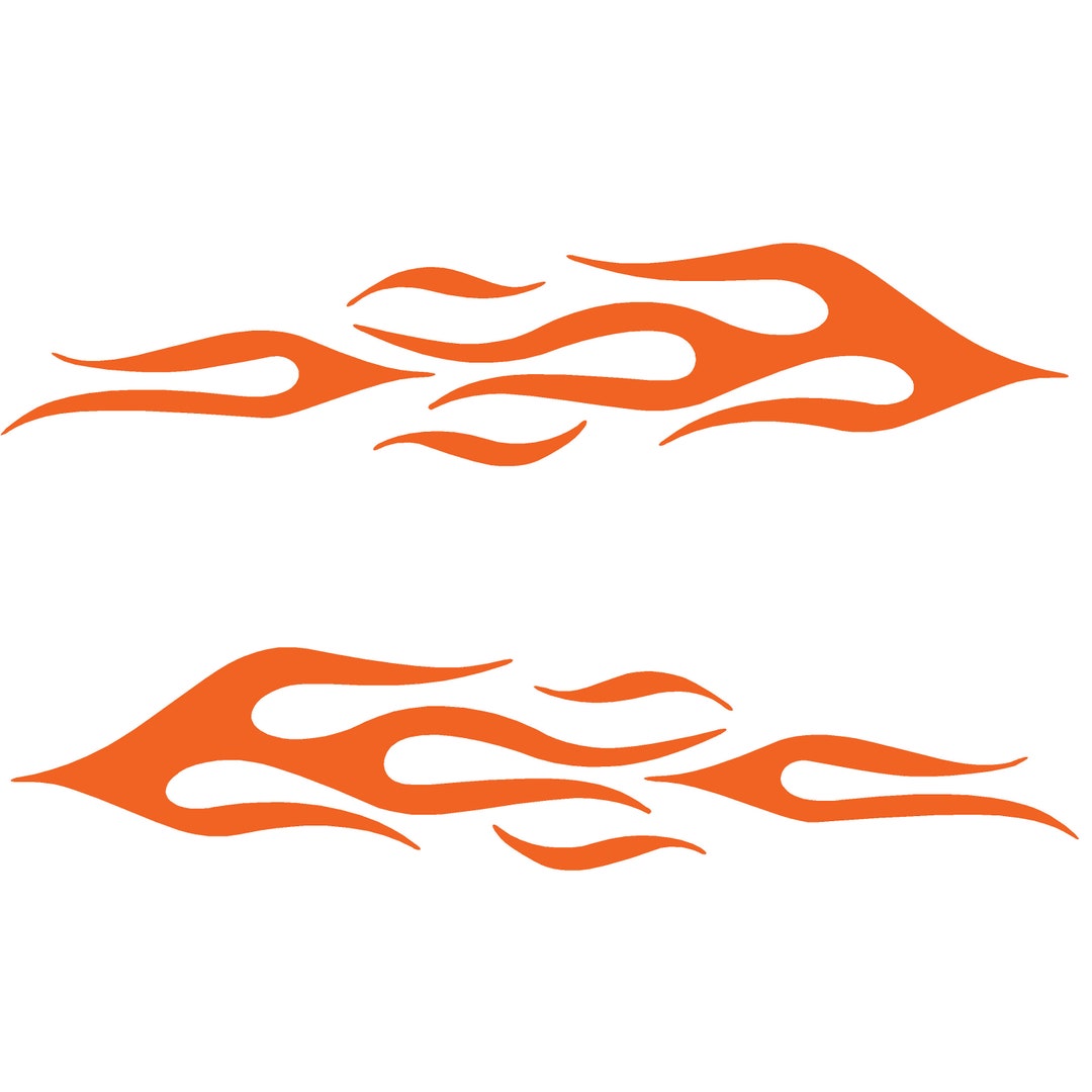 Vinyl Truck Flames Decals, Car RV Golf Cart Vehicle Graphics # 9 USA ...