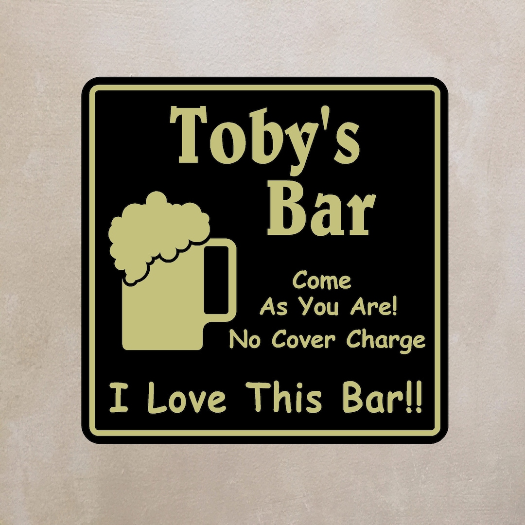 Personalized Bar Sign #3 I Love This Bar Home Decor Pub Beer Gift USA ...
