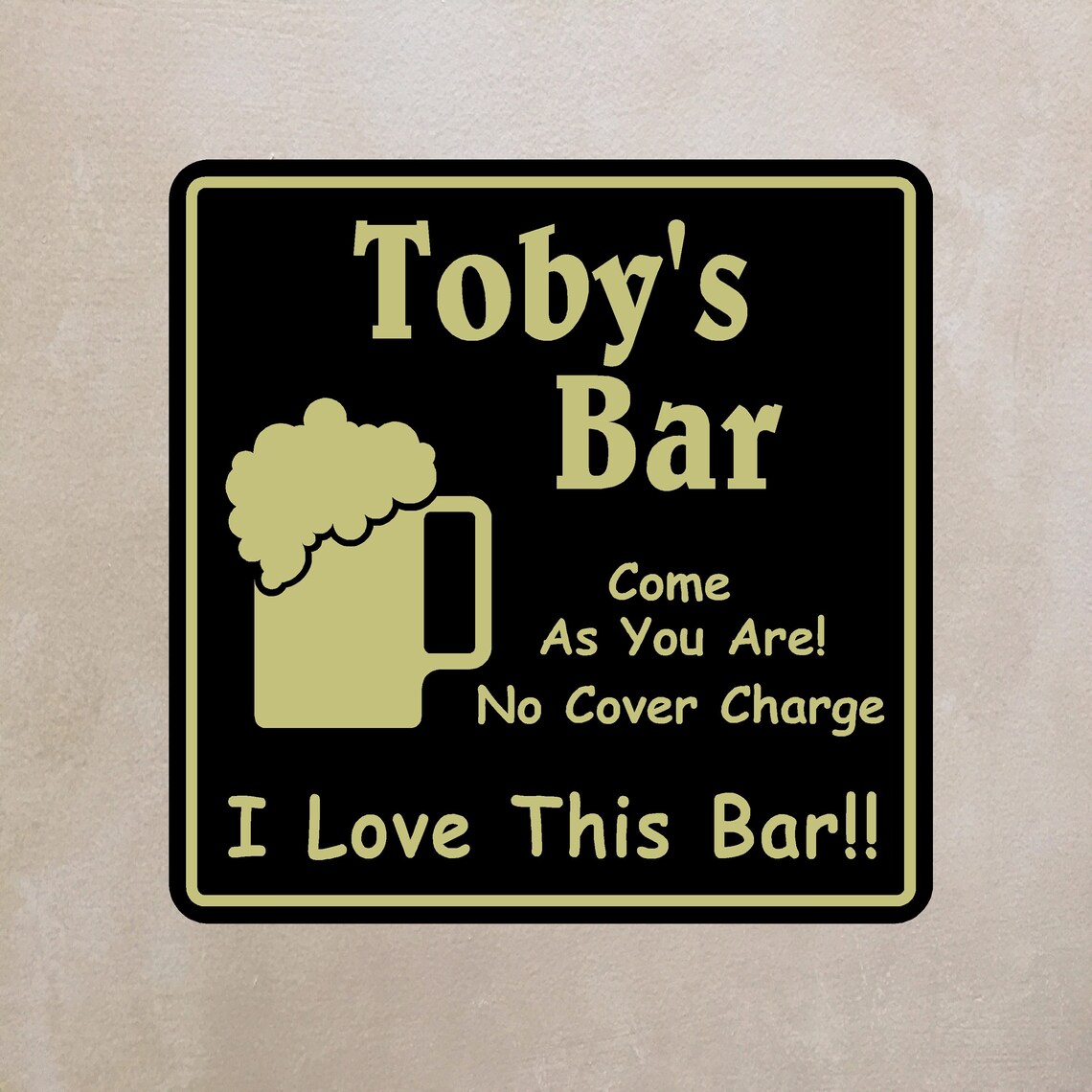 Personalized Bar Sign 3 I Love This Bar Home Decor Pub Beer - Etsy