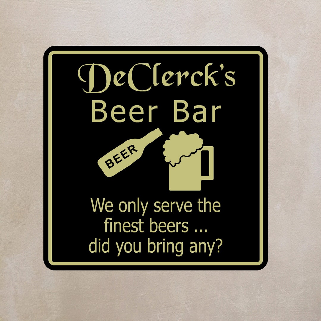 Personalized Beer Sign #41 Handmade Home Decor Craft Home Brewery Bar ...