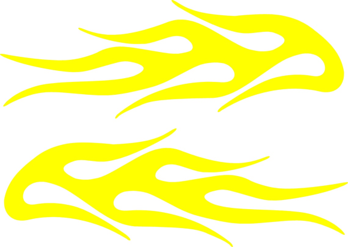 Vinyl Flames Decals Car Truck RV Golf Cart Stickers Vehicle - Etsy
