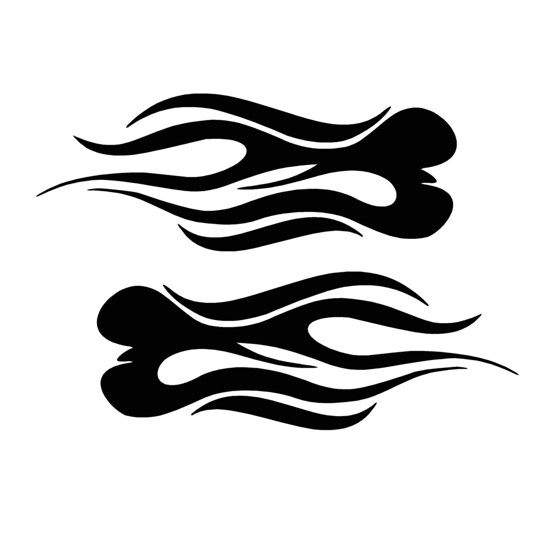 Vinyl Flames Decals Car Truck RV Golf Cart Stickers Vehicle Graphics ...