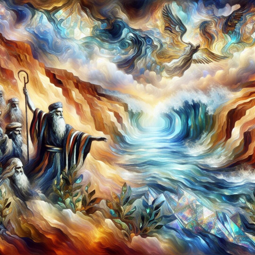 Ancient Prophets & Celestial Ocean: Ethereal Digital Art Download ...