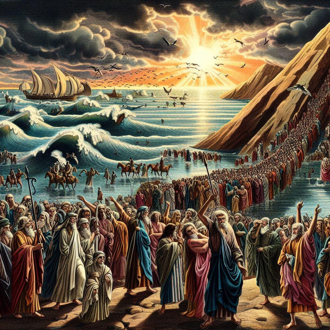 Epic Exodus Digital Download: Dramatic Biblical Scene of Liberation ...