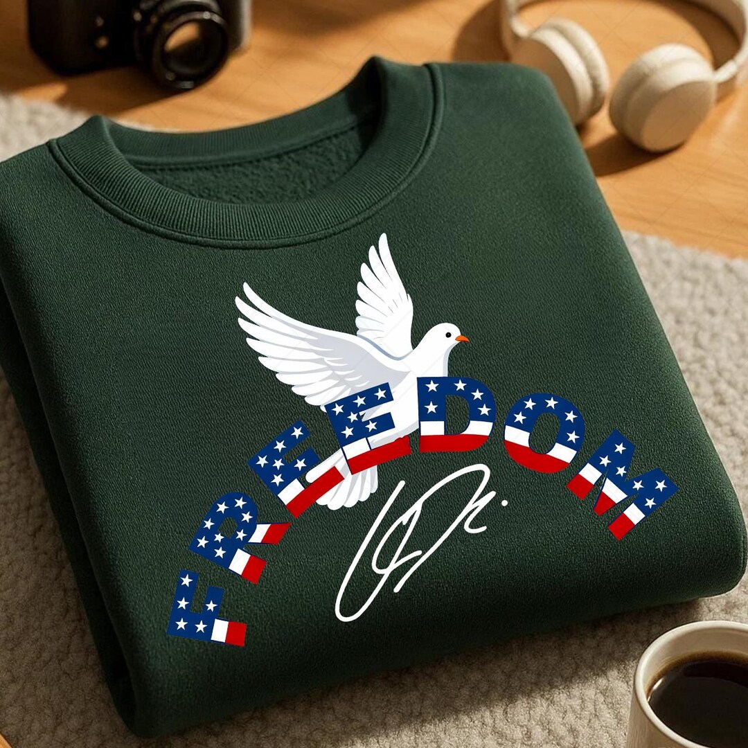 Charlie Kirk Freedom PNG Shirt Design, Patriotic Charlie Png Svg ...
