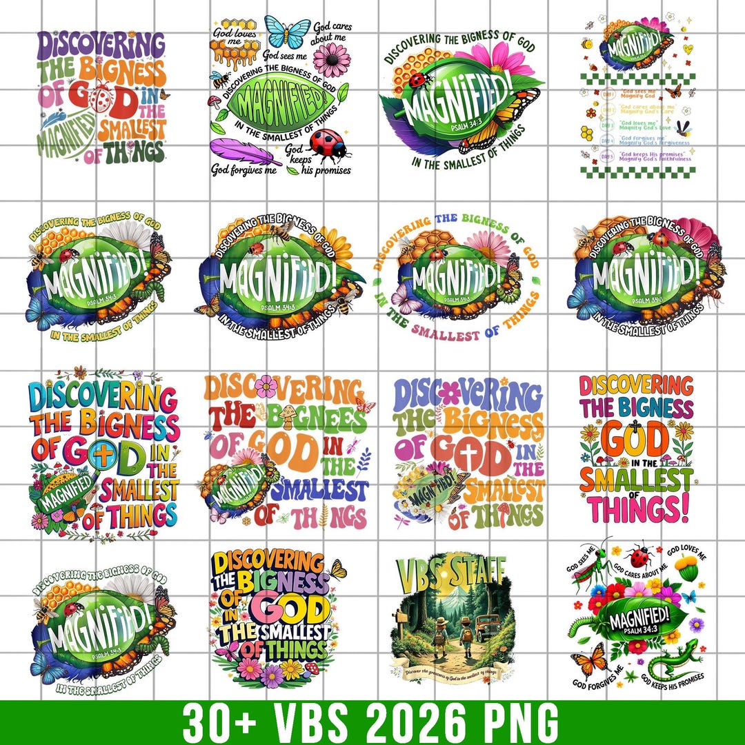 30+ Files VBS 2026 Bundle PNG, VBS Crew Png, Bible Summer Camp ...