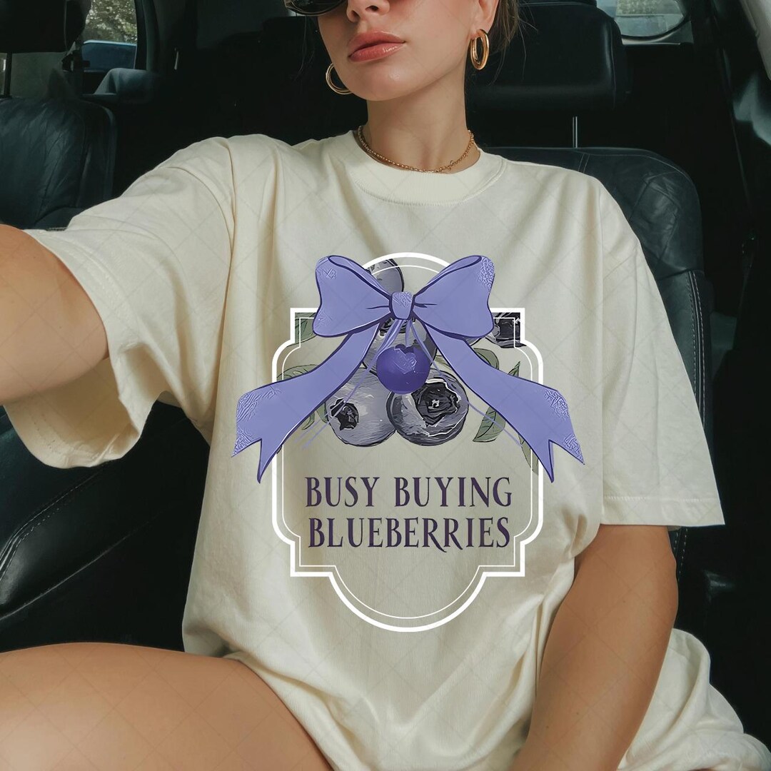 Busy Buying Blueberries | Digital Design | PNG | Trending | Blueberry ...